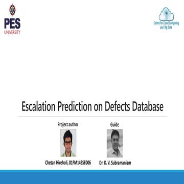 A Machine Learning approach to predict Software Defects | PPTX | Databases | Computer Software ...