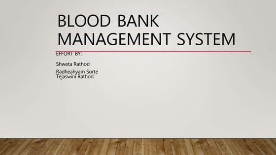 ER diagrams for blood bank management system | DOCX | Blood Disorders ...