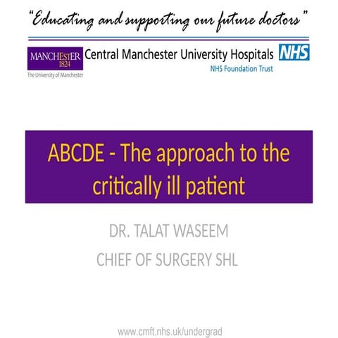 ABCDE ATLS guidelines and management of trauma.ppt | First Aid | Injuries