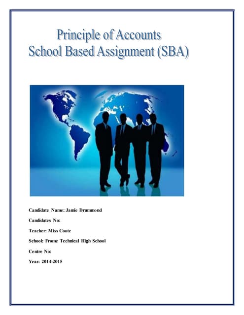 Cxc pob sba template with mark scheme | PDF
