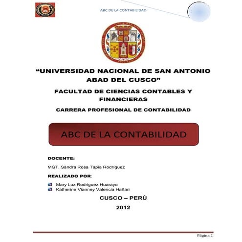 Abc de la contabilidad | DOCX