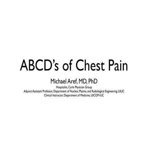 ABCDs of Chest Pain | KEY