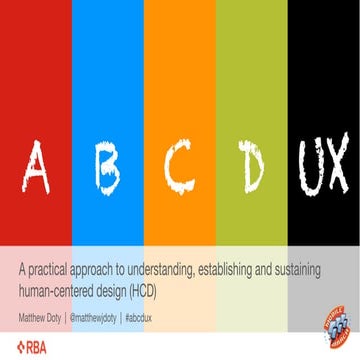 ABCD... UX | PPT