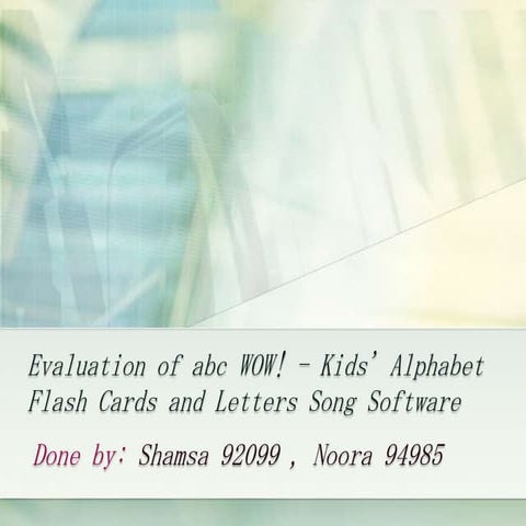 Abc evaluation | PPT