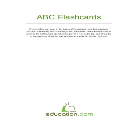 Abc flashcards | PDF