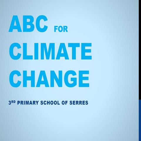 Abc for climate change | PPT