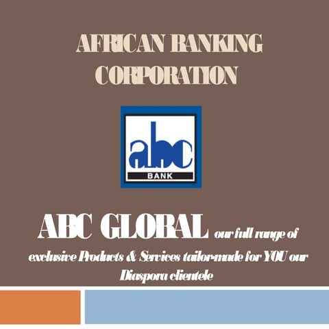 Abc global products & services main presentation | PPT
