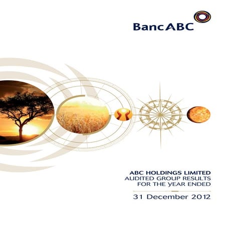Abch group results booklet dec 2012 | PDF