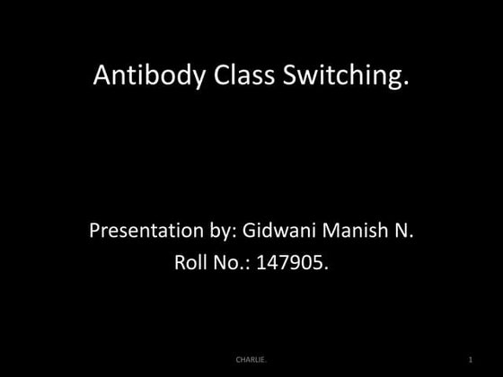 Mechanism of vd(j) recombination and generation of antibody diversity | PPT