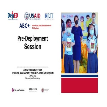 Longitudinal Study Endline Pre-deployment session.pptx