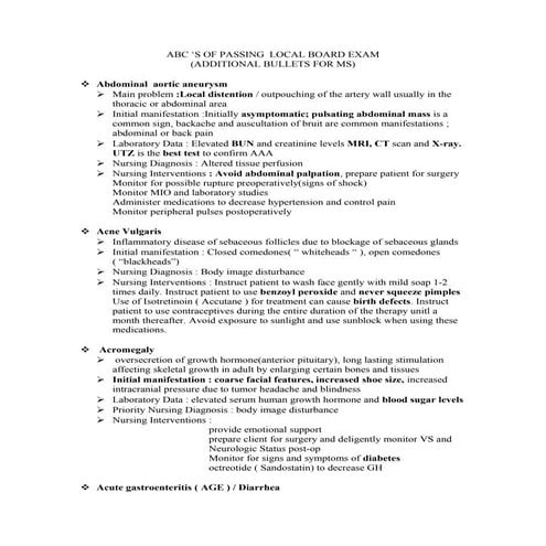 ABC's of MEDICAL and SURGICAL NURSING | DOC