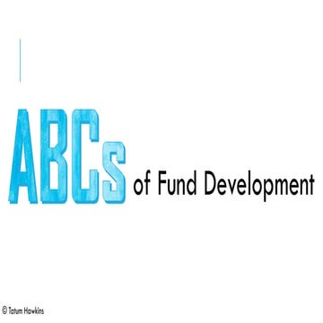 ABCs of fund development | PPT