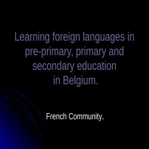 Abc plurilingualism belgium | PPT