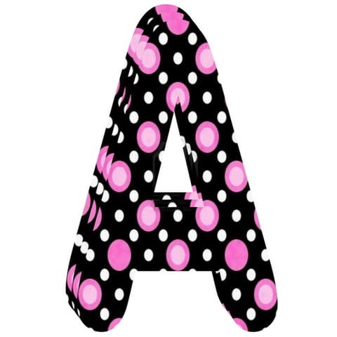 Abc polka dot pink (3 lapis) | PPTX