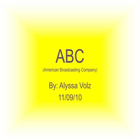 ABC network | PPTX
