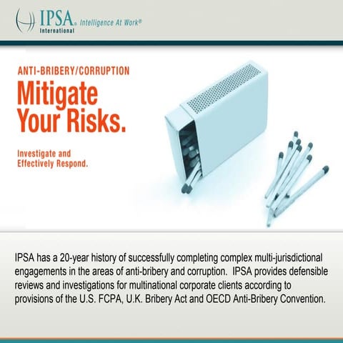 IPSA Anti-Bribery/Corruption Practice | PPT