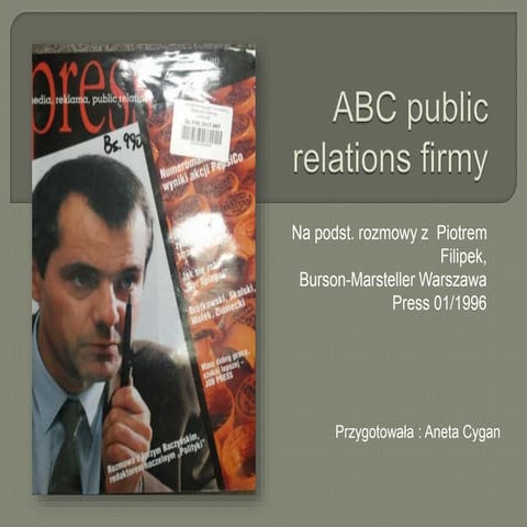 Abc public relations firmy | PPTX | Business and Finance
