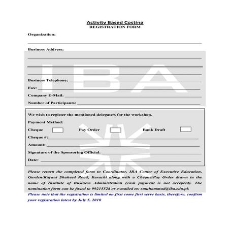 Abc registration form and details | PDF