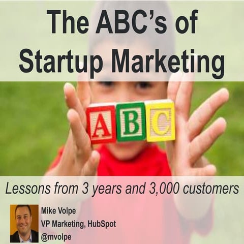 The ABCs of Startup Marketing | PPTX