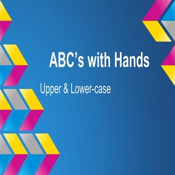 Abc's with hands | PPTX