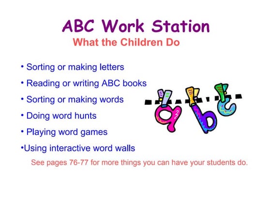 Writing workstation | PPT