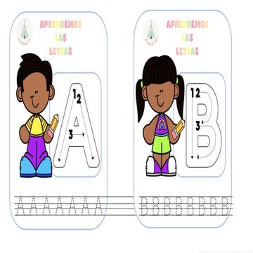 abecedario y numeros para repasar motricidad | PDF