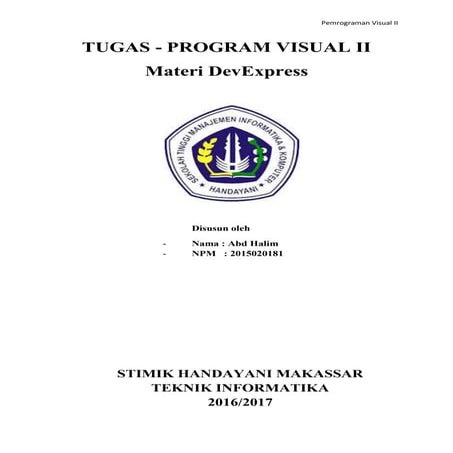 Abd halim-2015020181-pemrograman-visual-ii | PDF
