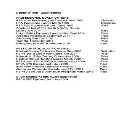 Debbie Wilson | PDF | Medical Health