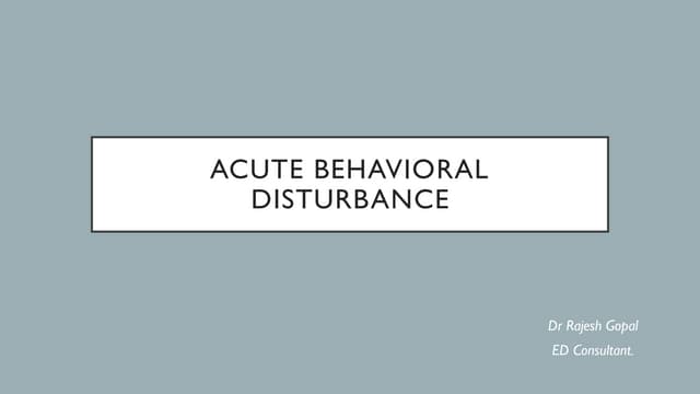 Restraining An Agitated Patient | PPTX