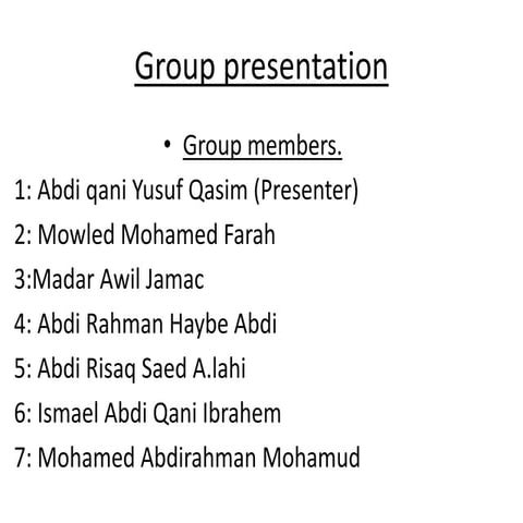 Abdi qani presentation | PPT
