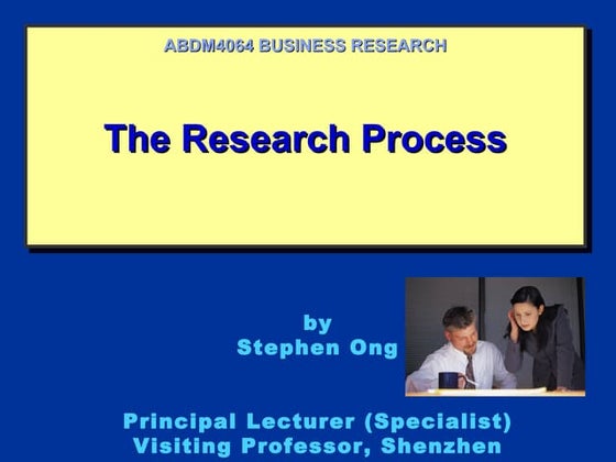 Research process | PPTX | Science