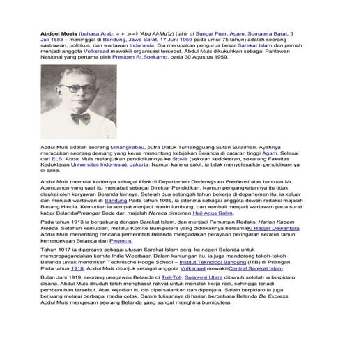 Abdoel moeis | DOCX