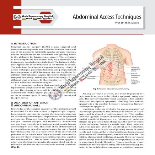 Abdominal access-techniques | PDF