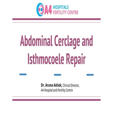 Abdominal cerclage by dr aruna ashok | PPT