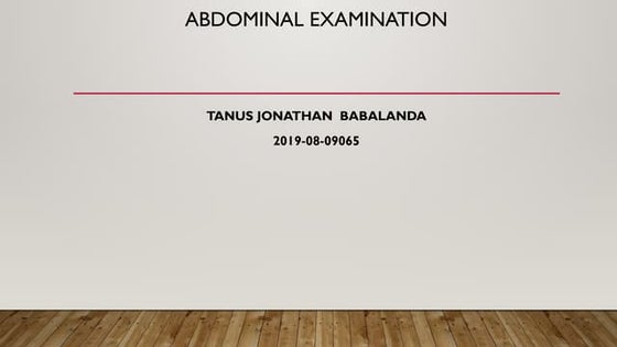 Palpation of spleen final | DOCX