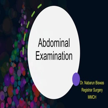 Abdominal examina | PPT