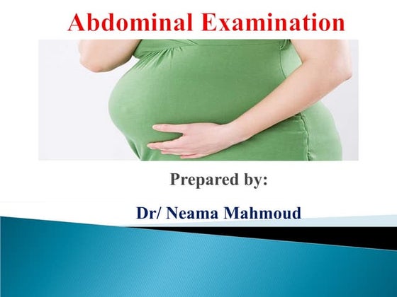 Obstetric physical examination | PPT | Pregnancy | Reproductive Health