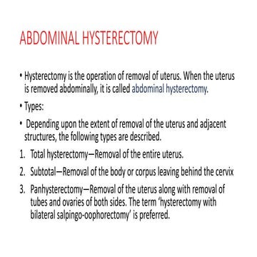 Manchester repair (Fothergill’s Operation) | PPTX