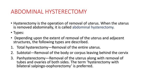Manchester repair (Fothergill’s Operation) | PPT