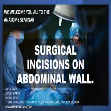 TYPES OF INCISIONS. presentation lecture | PPTX