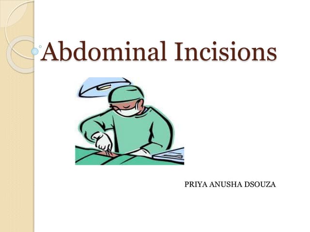 TYPES OF INCISIONS. presentation lecture | PPTX