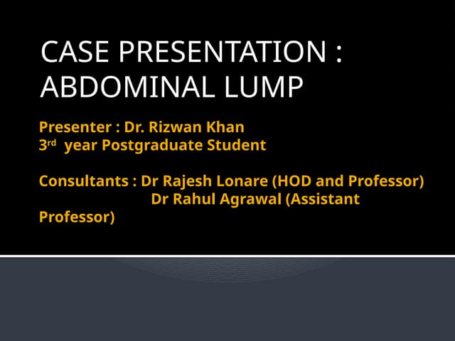 Assessment of the abdomen | PPTX