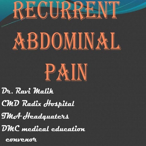 Abdominal pain | PPT | Digestive Disorders | Diseases and Conditions