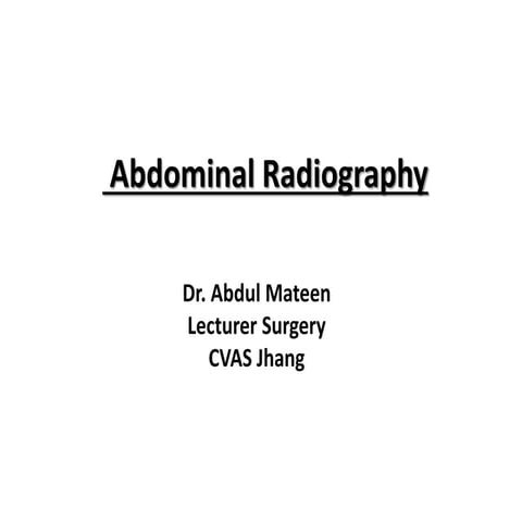 abdominal radiography with its pectoral demonstration.pptx | Digestive ...