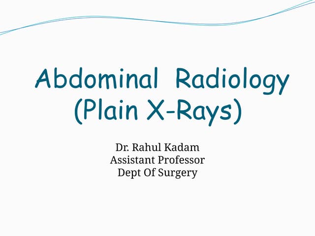 X ray signs of abdomen | PPTX