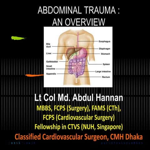 approach to a patient of Abdominal Trauma.pptx