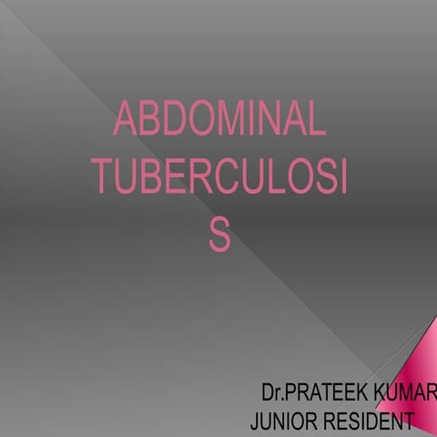Abdominal Tuberculosis | PDF