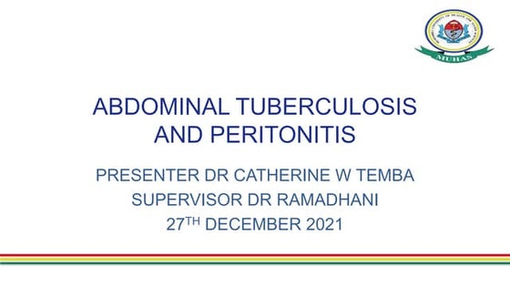 Abdominal Tuberculosis Diagnosis and Management | PPT