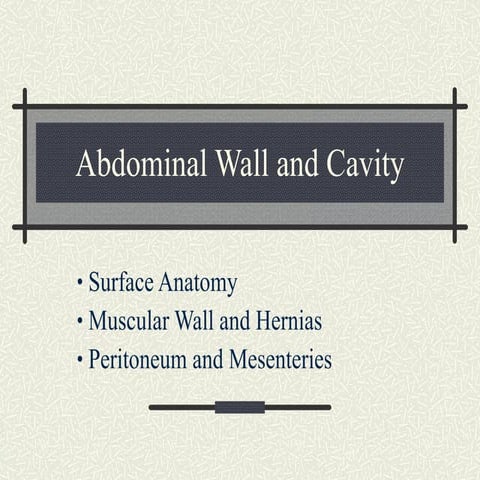 Abdominal wall | PPT