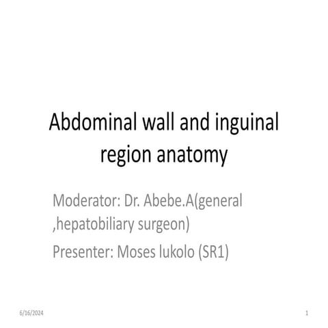 Anatomy of anterior abdominal wall | PDF